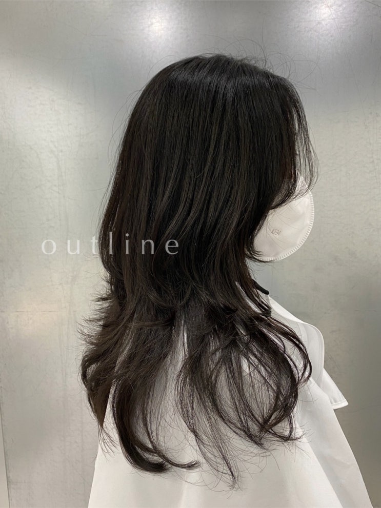 긴머리 허쉬컷 레이어드컷 아웃라인헤어 아웃라인보라 네이버 블로그