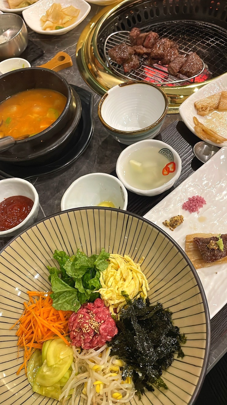 동탄 소고기 오마카세 한우 코스요리 온비프 주말 가족 외식 생신선물 네이버 블로그