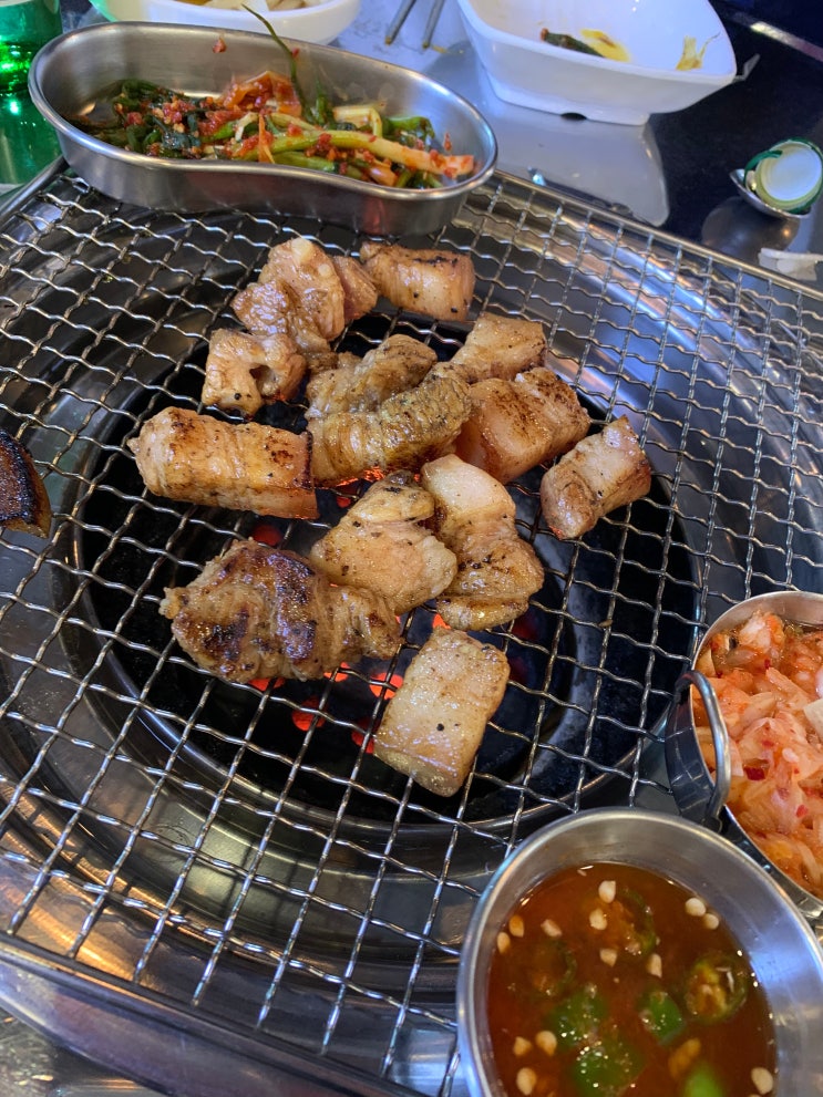마산고깃집 산호동고깃집 추천 재방문의사 100|꽃돼지연탄구이 네이버 블로그