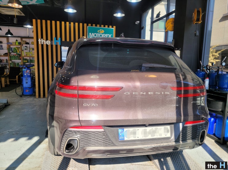 제네시스 GV70 신차 길들이기 후 첫 엔진오일 교환기 : 네이버 블로그