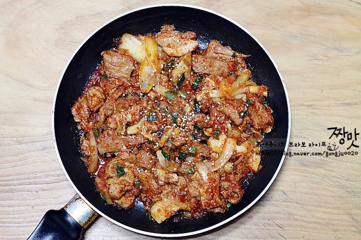 돼지고기 두루치기 목살 제육볶음 매콤달콤 양념장 황금레시피 네이버 블로그