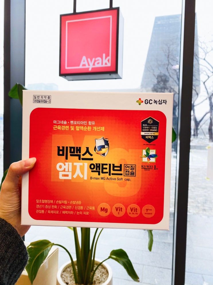 아는약국 고함량 활성비타민 비맥스 엠지 액티브 연질캡슐 소개 성분 효능 용법 부작용 등 마그온 맥스 연질캡슐과