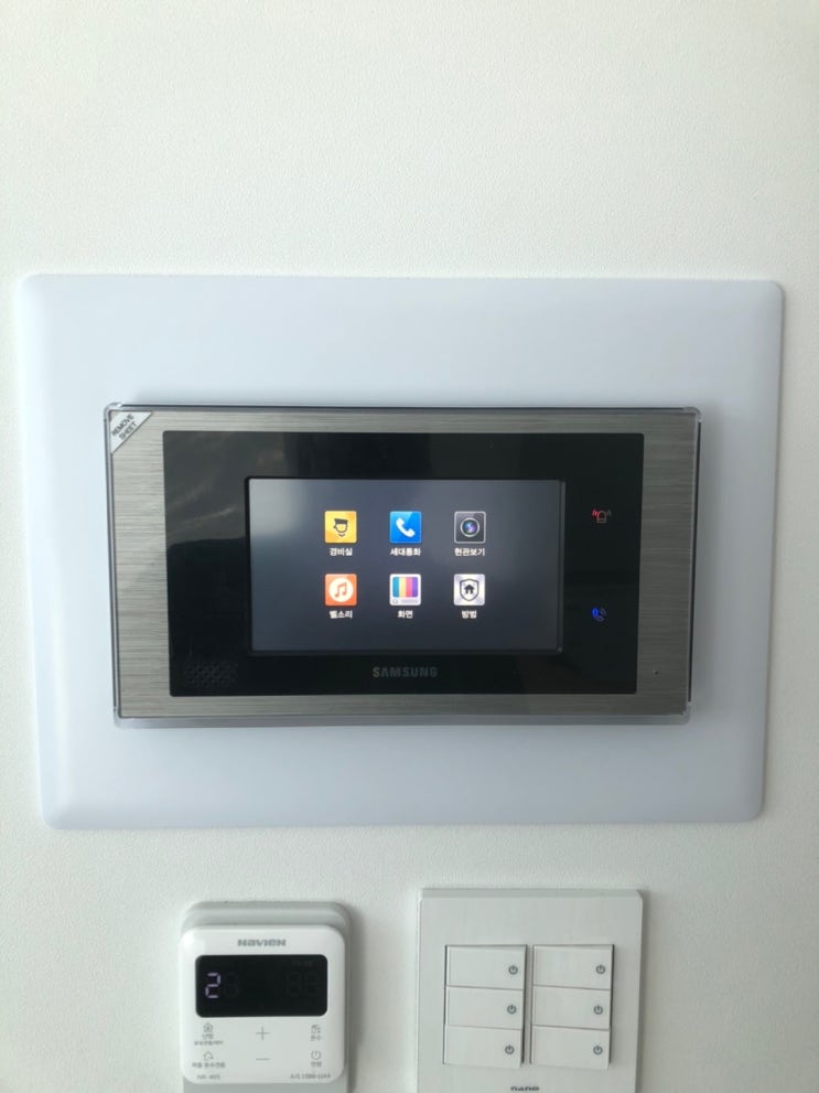 수원 권선동 한라비발디파크 오피스텔 삼성 비디오폰 SHT-3527XM 설치 후기 : 네이버 블로그