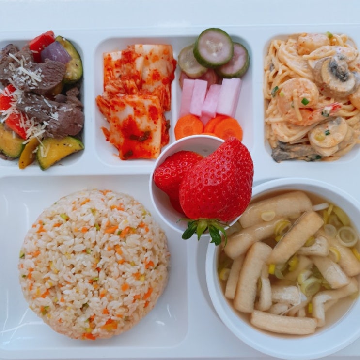 단체급식 특식메뉴등심찹스테이크 투움바파스타채소볶음밥 채소피클 만드는법2월 구내식당 특식식단표와 레시피 네이버 블로그