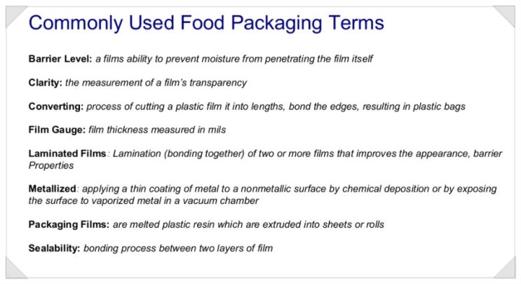 Food Packaging Films 101(feat. 컨버팅설비, 연포장) : 네이버 블로그