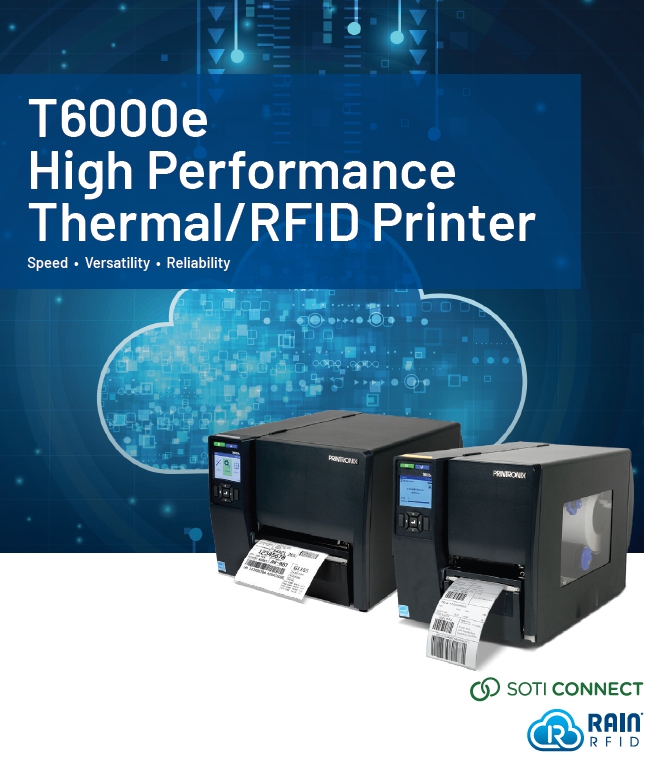 프린트로닉스 T6000e 시리즈 (T6204e, T6304e, T6604e, T6206e, T6306e), 열전사감열, RFID ...