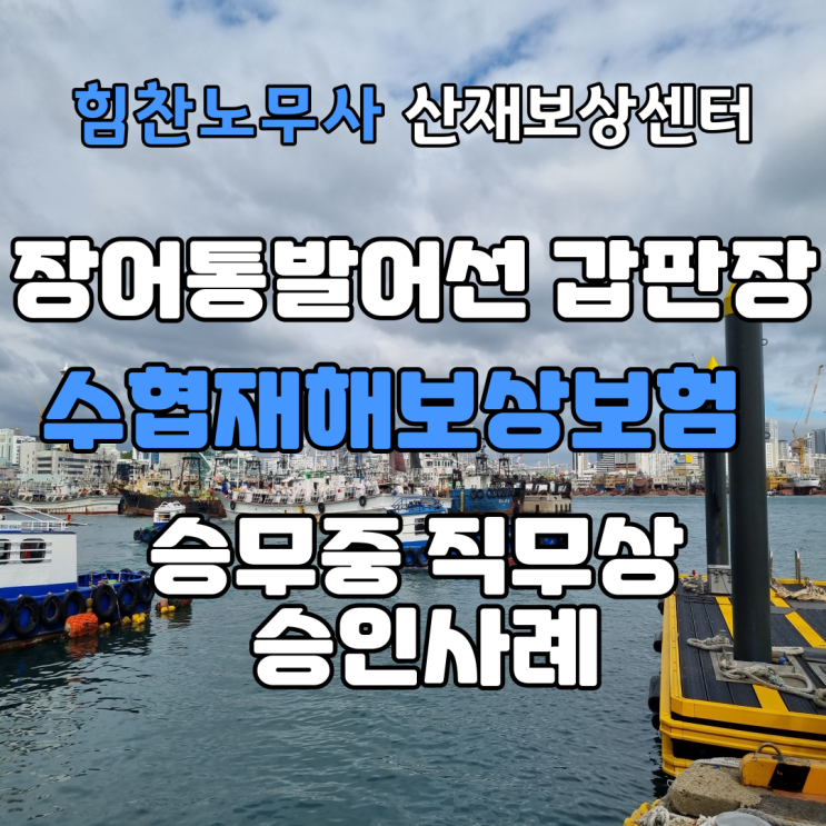 장어통발어선 갑판장의 척추협착증 및 척추팽윤증 산재 승인 사례 부산산재보상센터 네이버 블로그