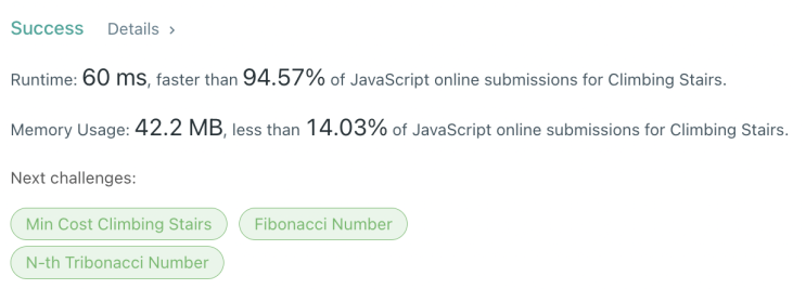 [LeetCode] 70. Climbing Stairs (JavaScript) : 네이버 블로그