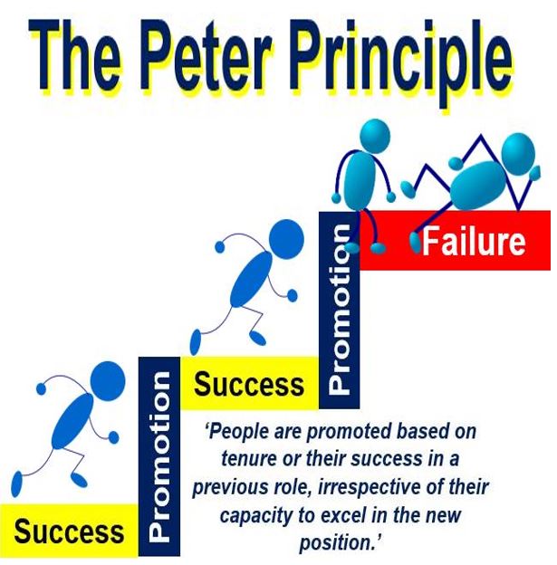 [심리법칙] 피터의 원리 The Peter Principle - 무능력이 개인보다는 위계조직의 메커니즘에서 발생한다고 하는 이론 ...