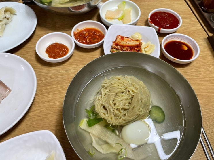 학동역 논현동 평양냉면맛집 진미평양냉면 미쉐린가이드2022 평냉 만두 제육 네이버 블로그