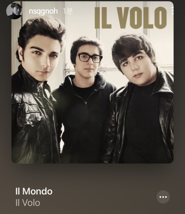 일 볼로(Il Volo)-Il Mondo_어바웃타임 OST : 네이버 블로그