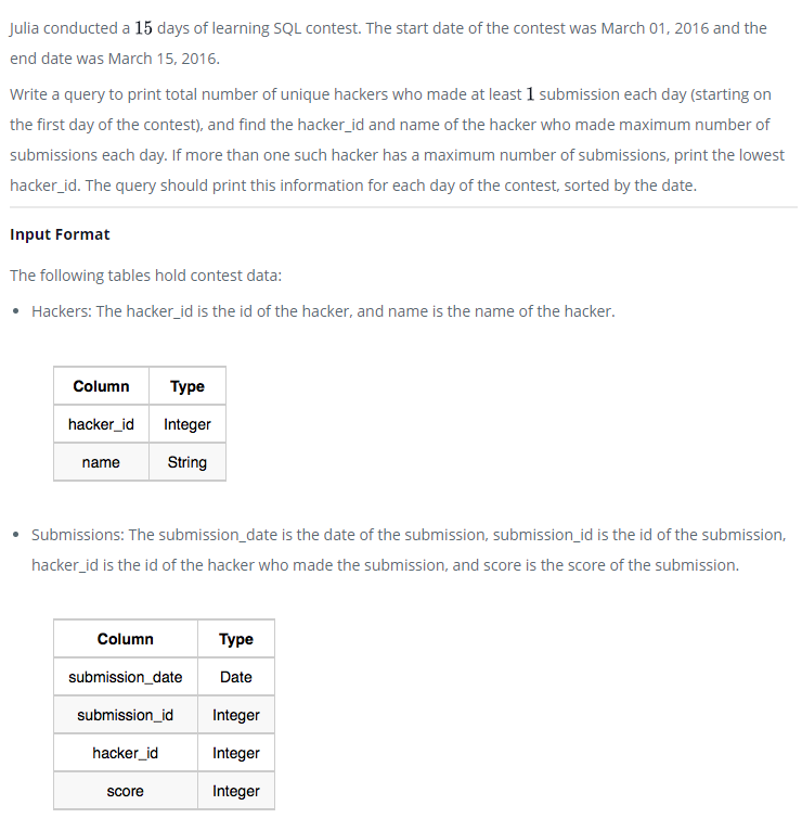 SQL 문제 56 - 15 Days of Learning SQL(HackerRank) : 네이버 블로그