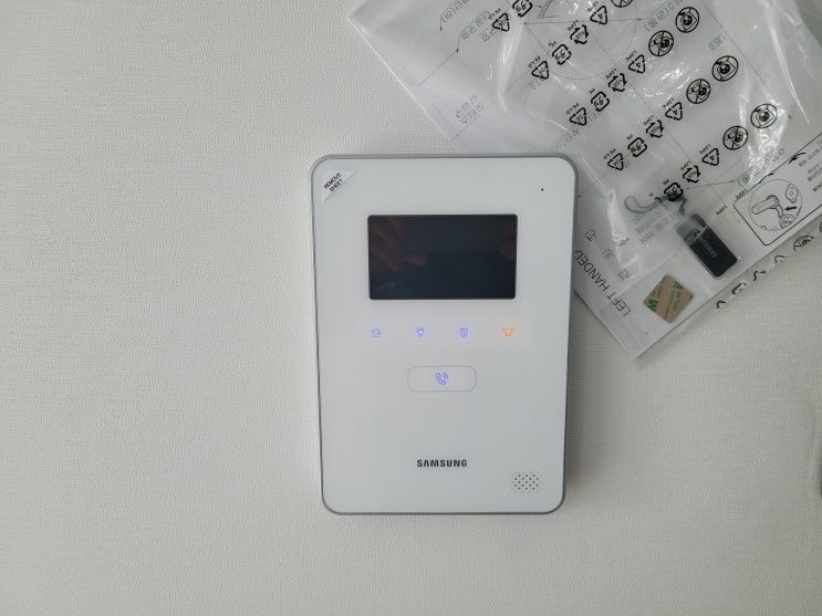 도봉구 방학청구아파트 삼성 비디오폰 SHT-3625AMW, 삼성 도어락 SHP-DP740 설치 후기 : 네이버 블로그