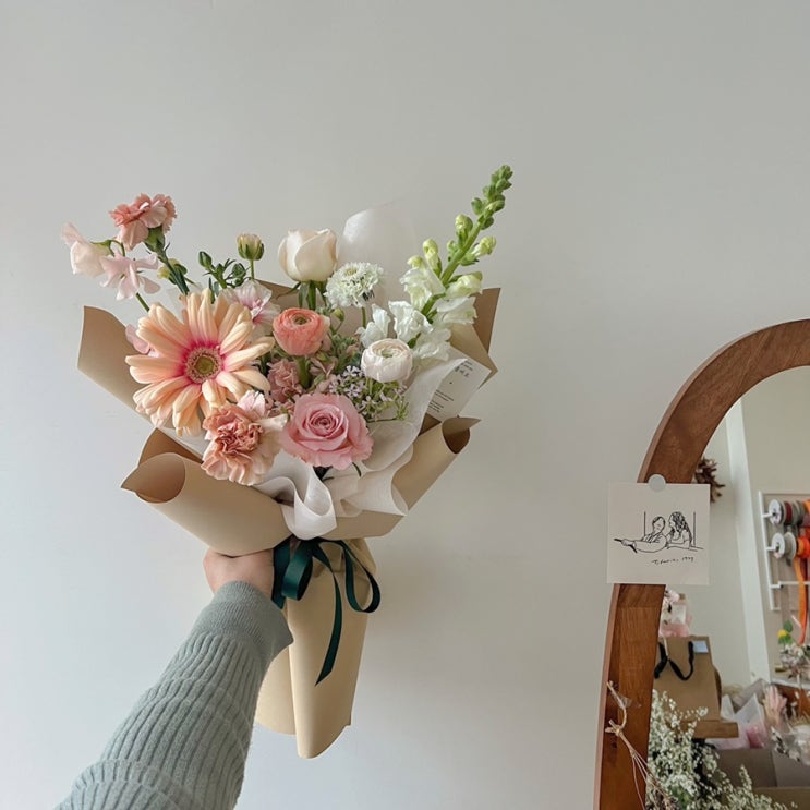 김포 기념일 생일 화이트데이 꽃다발 꽃바구니 예쁜꽃집 파스텔톤 꽃다발 By 풍무동꽃집 연플레르 고촌꽃집 사우동꽃집