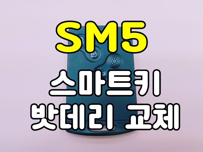 [SM5] 르노 삼성 SM5 스마트키 건전지 교체 : 네이버 블로그