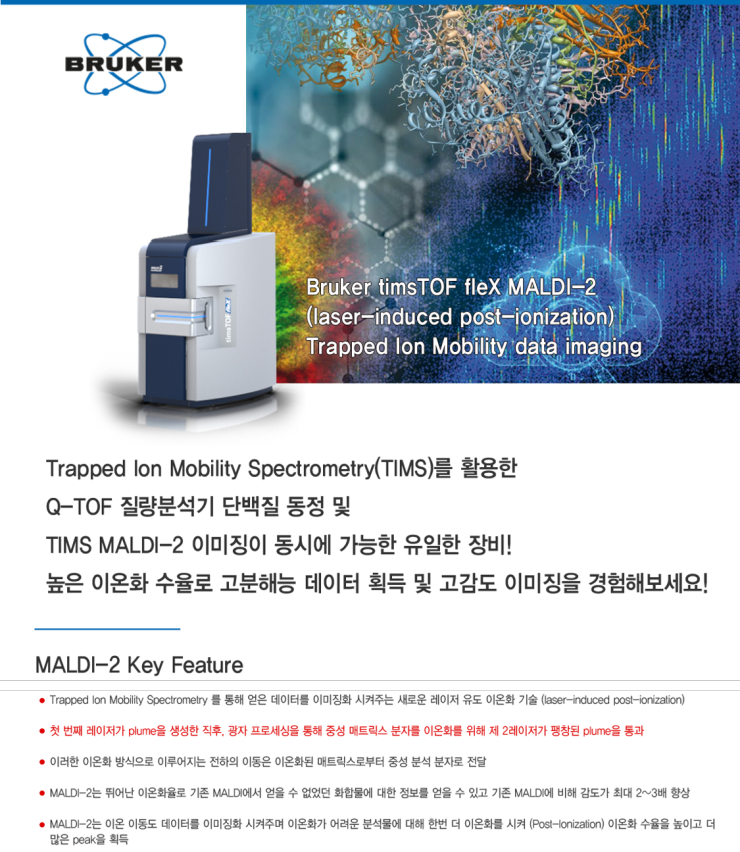 [Bruker Q-TOF] timsTOF flex MALDI-2 (laser-induced post-ionization), Q ...
