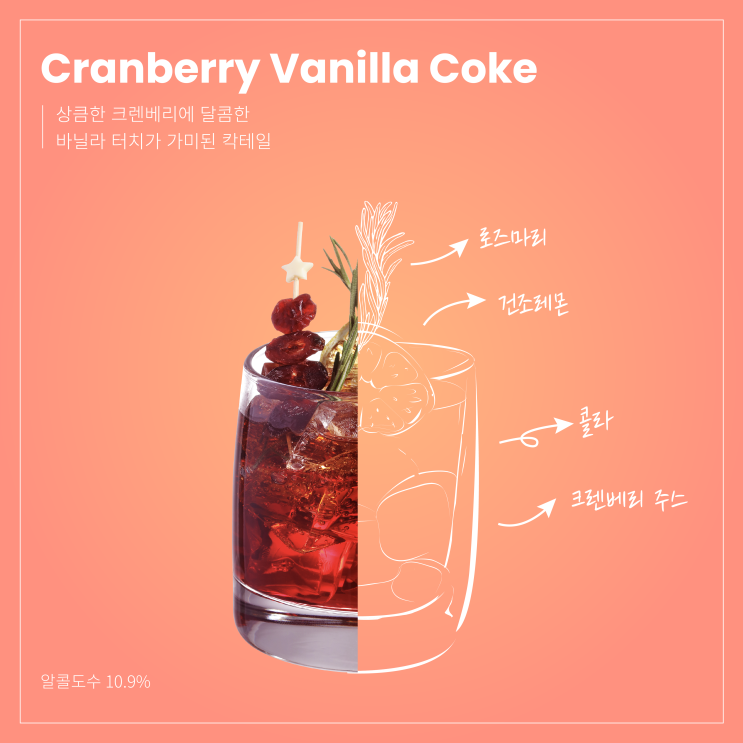 [칵테일 소개] 크랜베리 바닐라 코크 테일 칵테일키트로 홈텐딩 도전! : 네이버 블로그