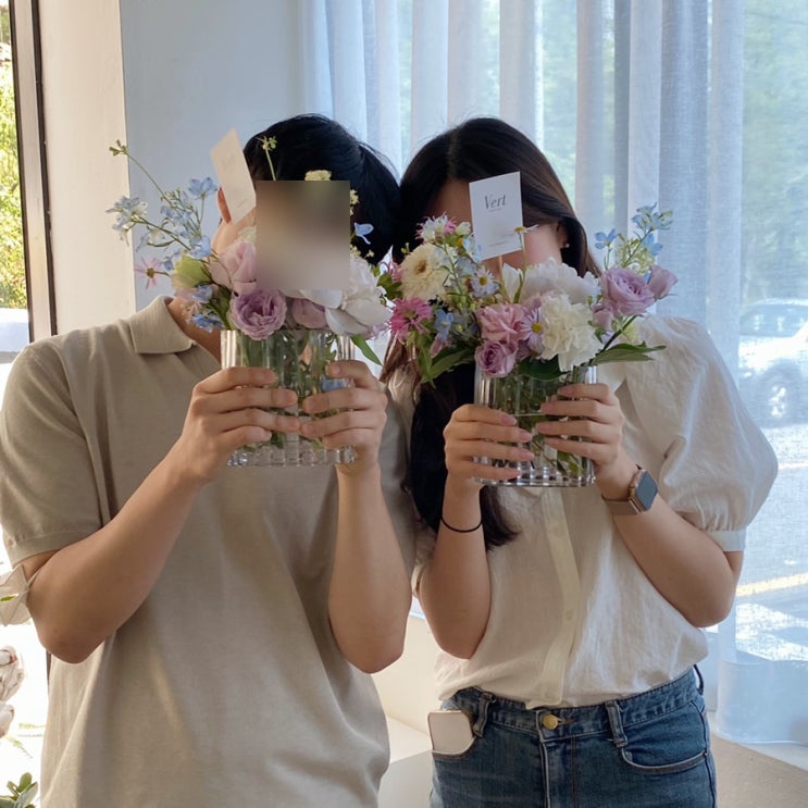 Vertflower 부산 사직동 꽃집 베르 플라워 스튜디오ㅣ커플레슨 커플클래스 커플플라워레슨 부산꽃집 데이트코스 부산데이트추천