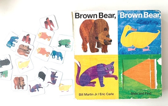 [도안공유] Brown Bear 메모리게임 by Eric Carle (+The very hungry Caterpillar/배고픈 ...