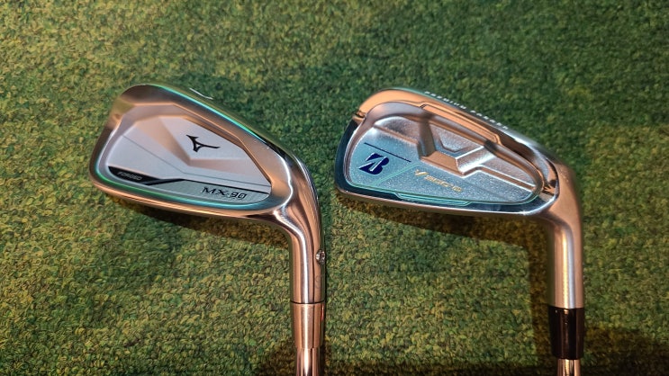 국민 아이언 대결 미즈노 MX-90 vs 브리지스톤 V300 8 아이언 스펙 비교 및 간단 시타 후기 : 네이버 블로그