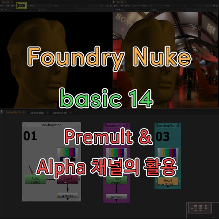 [입문자를 위한 Foundry nuke]14강 Premult 와 Alpha Channel의 활용 : 네이버 블로그