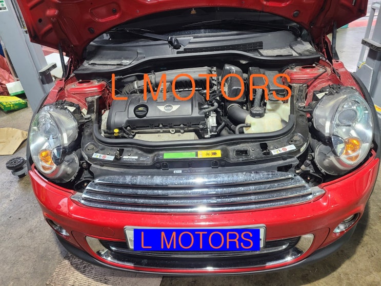 [김포수입차정비]BMW 미니 R56 크랭크리데나교환,겉벨트SET 교환,누유수리,겉벨트교환,김포마산동수입차정비,장기동수입차정비 ...