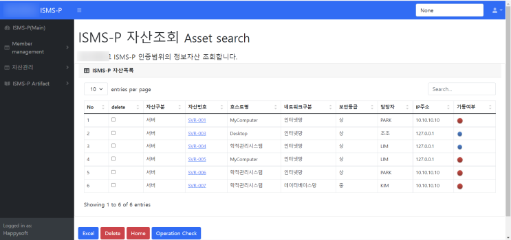 정보보안전문가 취업반, 개발 ISMSP관리 프로그램! : 네이버 블로그