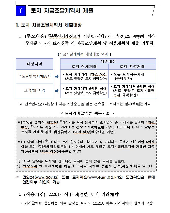 토지거래허가면적강화및 토지취득자금조달계획서 네이버 블로그