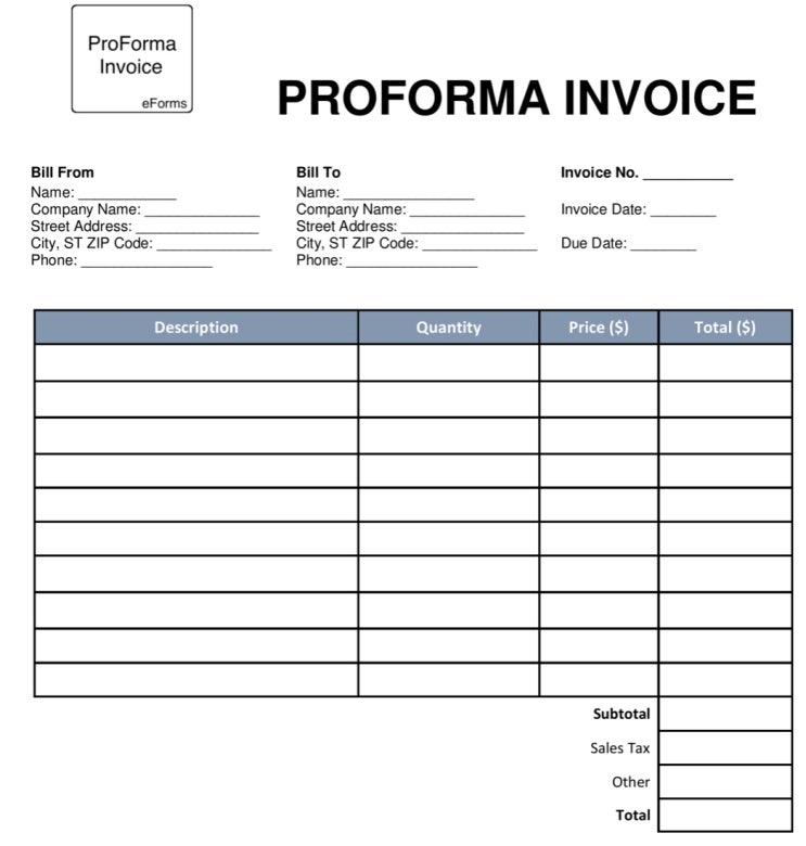 프로포마 인보이스 (PROFORMA INVOICE)란? : 네이버 블로그