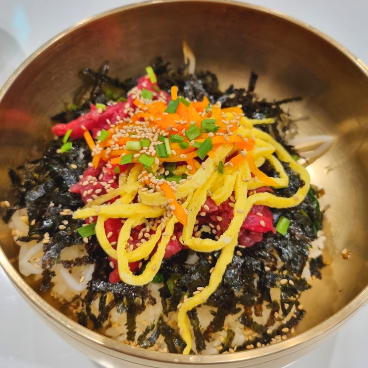 육회비빔밥 맛집 육회 전문점 정릉 화랑식당 네이버 블로그