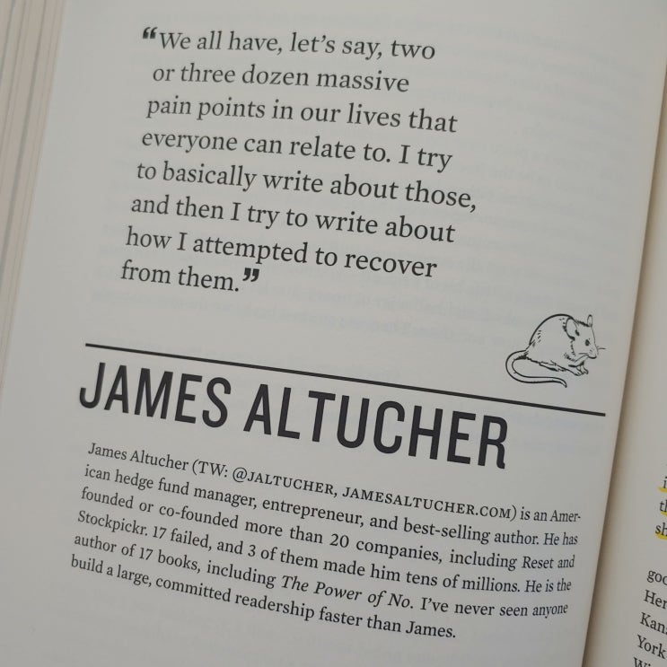 Tool of Titans - James Altucher : 네이버 블로그