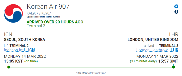 KE907 러시아 영공 지나지 않는 우회항로로 간다 : 네이버 블로그