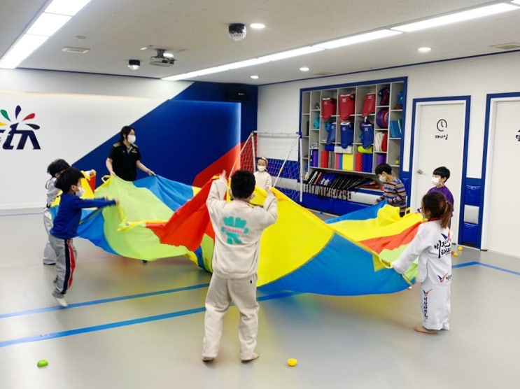 양산동 비전태권도 유아체육 교구수련 파라슈트 양산동 본촌동 건국동 태권도 양지초 본촌초 양산초 용두초