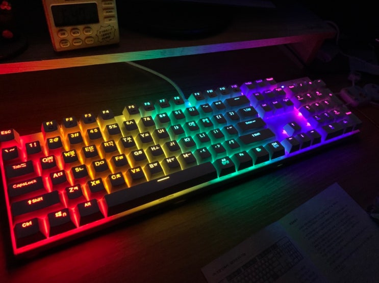 앱코K640 청축 기계식키보드 언박싱 : 네이버 블로그