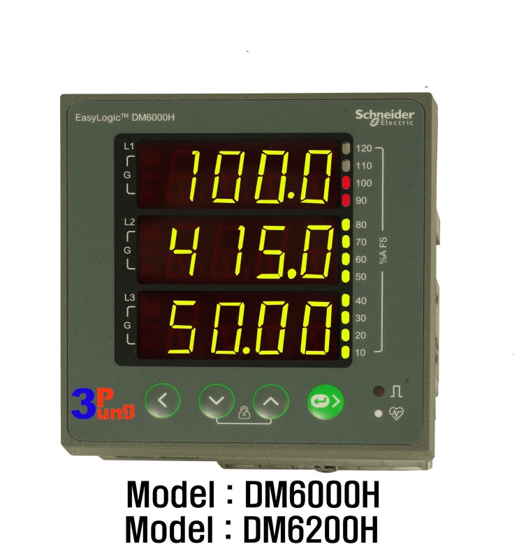 DM6000H, DM6200H, 전압계, 전류계, 전력계, 주파수계, 역률계,전압전류불평형율, 위상각, 사용시간, 통신기능, V ...