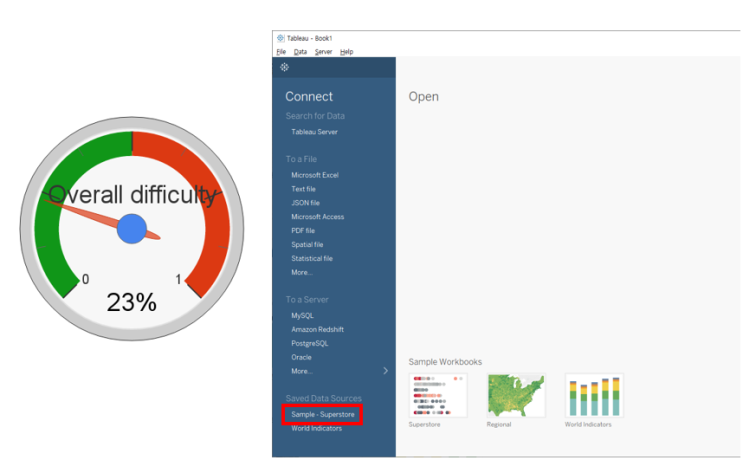 [Tableau] Gauge Chart : 네이버 블로그