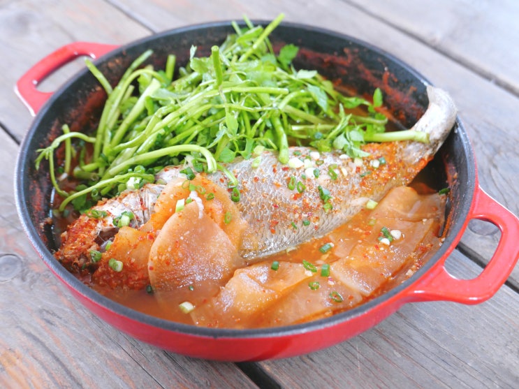 칼칼한 조기 찌개 만드는 법 간단한 찌개 백조기 요리 네이버 블로그