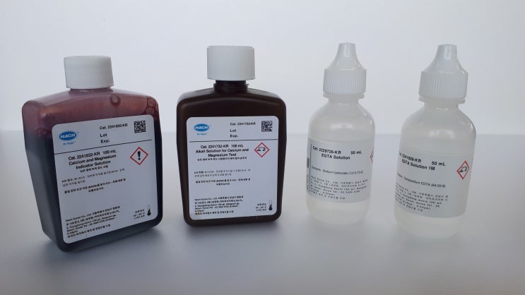 HACH 2319900-KR 경도 시약 분석 Calmagite Hardness Reagent 농도 측정 키트 하크 23199 ...