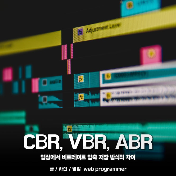 CBR, VBR, ABR 영상 비트레이트 압축 저장 방식의 차이 정리. : 네이버 블로그