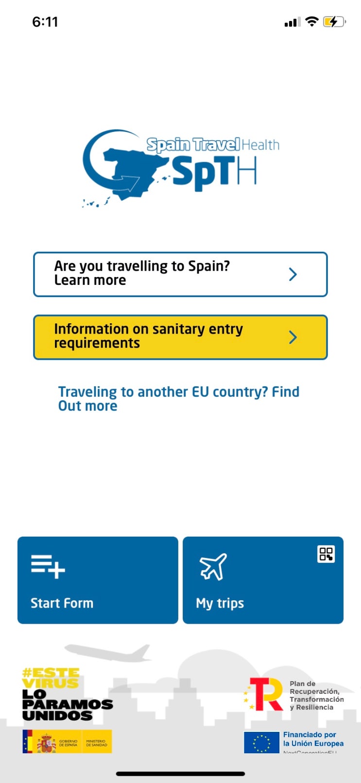 [현재 스페인 입국 서류] - SpTH 스페인 QR 발급법 (+작성법, 잘못 입력 시 수정하는 법 & 주의사항) : 네이버 블로그