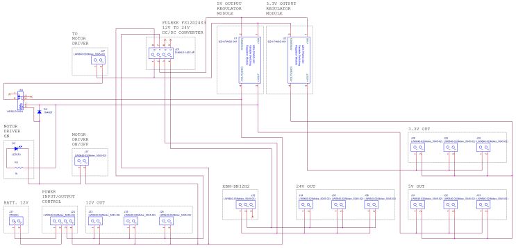 Schematic of The Robot Power Distribution Board, Mar.12th, 2022 : 네이버 블로그