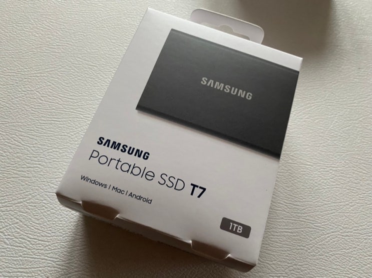 삼성 포터블 SSD T7 1TB : 네이버 블로그