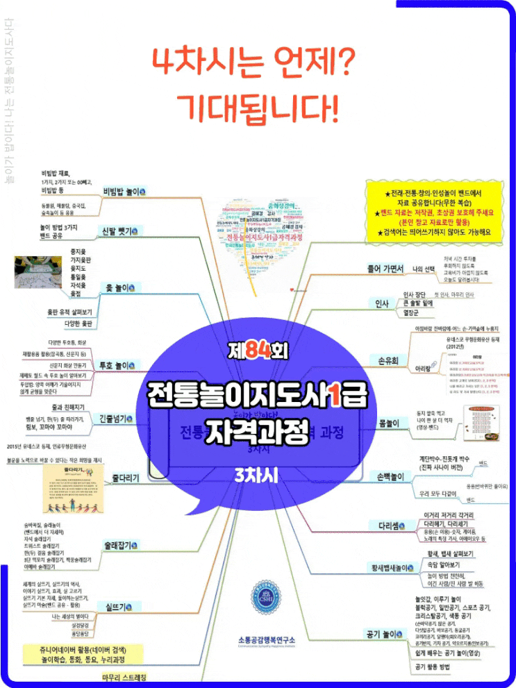 줌화상강의 4차시는 언제 공혜경강사와 함께 하는 놀이가 밥이다 전통놀이지도사1급 자격과정이 기다려집니다 네이버 블로그