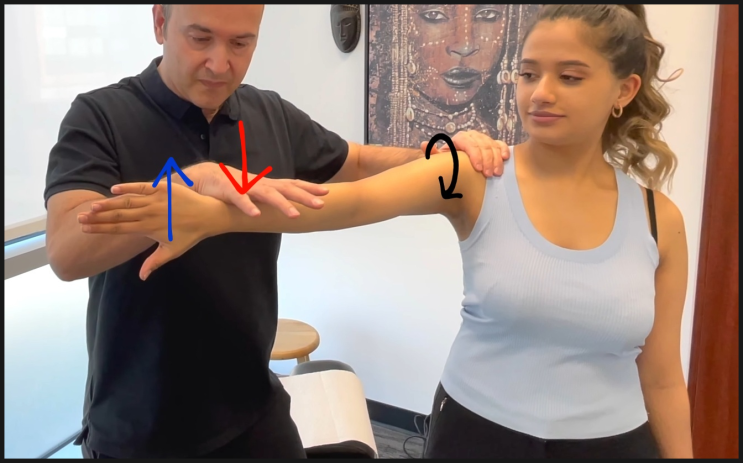 어깨충돌증후군 검사(Shoulder impingement syndrome test) : Empty can test, Full ...