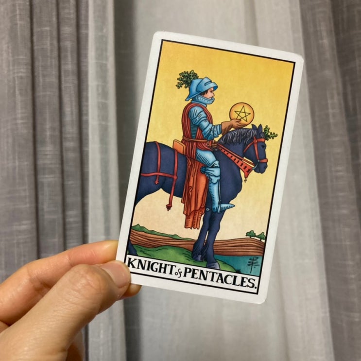 타로배우기 펜타클기사 Knight of Pentacles 해석 : 네이버 블로그