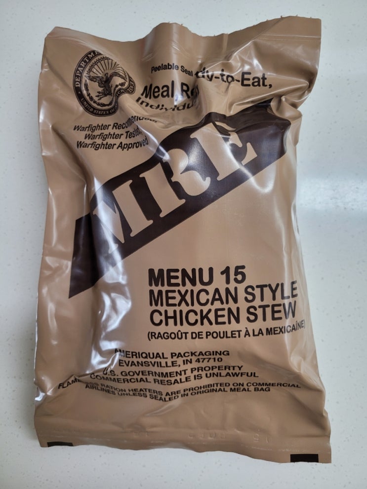 MRE No.15 - Mexican style chicken stew : 네이버 블로그