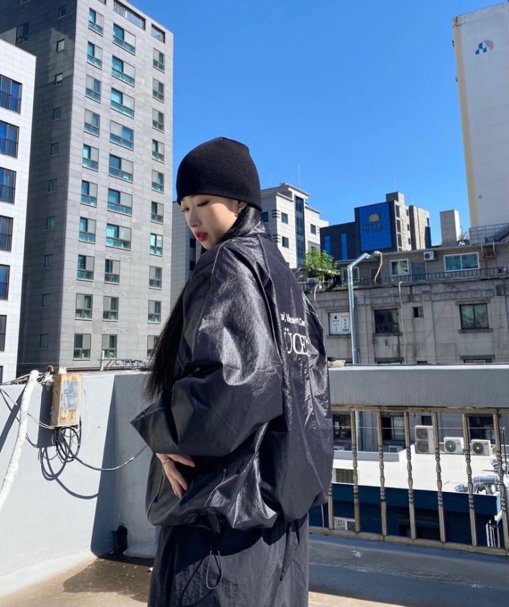 무센트 오버핏 스티치 바람막이 레더자켓 남자 여자 레더자켓 코디 추천 네이버 블로그