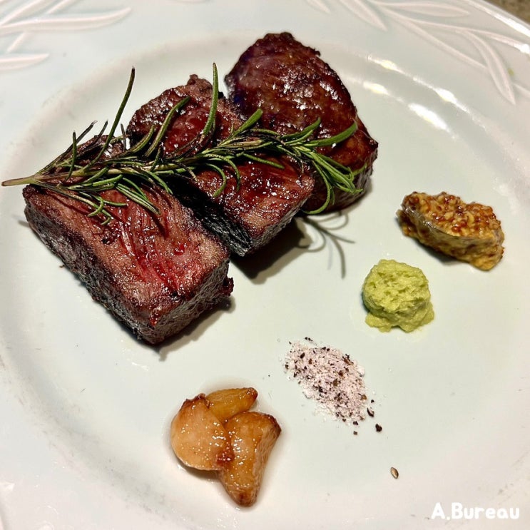 강남역 맛집 마노디셰프 강남점 한우 스테이크 2인 세트 네이버 블로그
