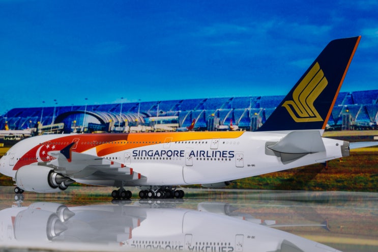 1:200 JC wings Singapore Airlines 싱가포르 항공 A380-800 9V-SKI 'SG50 livery ...