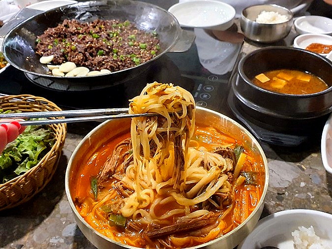 김포한우맛집 산들마을 한우바싹불고기 육개장 꿀맛 네이버 블로그